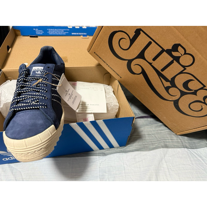 【CLOT X ADIDAS】SUPERSTAR BREATHE US9.5 現貨 藍呼吸 深藍 陳冠希 EDC | 蝦皮購物