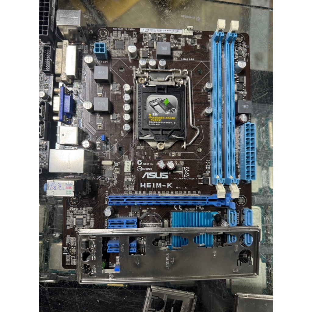 ASUS 華碩 H61M-K DDR3 1155 腳位 H61 晶片 升級換下 | 蝦皮購物