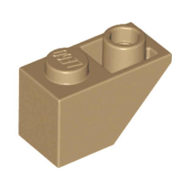 COOLPON｜這是樂高®LEGO®的正版零件 Inverted 45 2x1 反向磚 3665 6121959 深砂 | 蝦皮購物