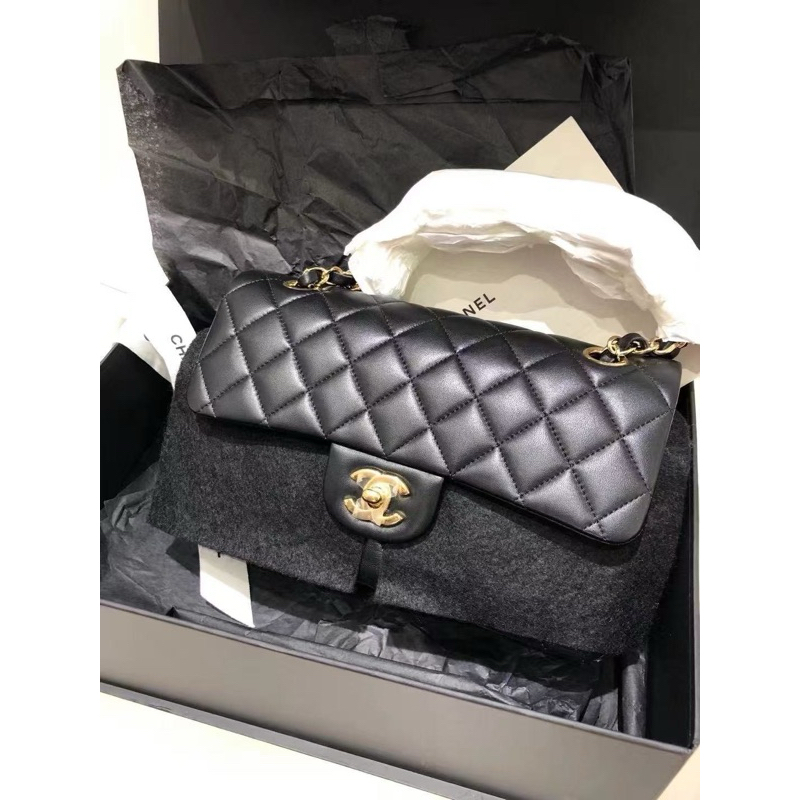 全新閒置🧚🏻‍♀️香奈兒 chanel cf23 羊皮 金扣 21年 芯片款 美國專櫃正本 口蓋包 甜甜價$25萬 | 蝦皮購物