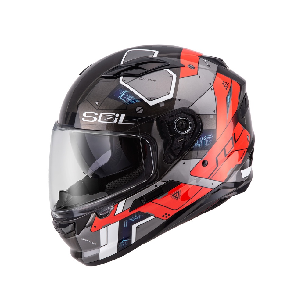 《一戴安全帽》SOL/SF-6 #素色/#獨角獸/#機動裝甲 全罩式安全帽 👍買就送防水袋/加強鏡片厚度/雙D扣 | 蝦皮購物