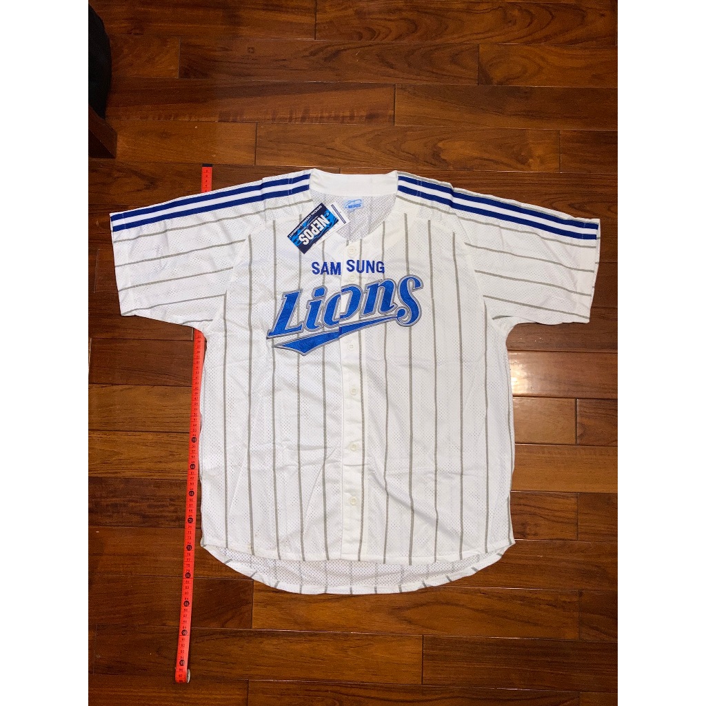 全新 韓國職棒 三星獅 主場 電繡球衣 XL(應援 罩衫 韓職 南韓 KBO 棒球 棒壘 條紋 NEPOS 刺繡) | 蝦皮購物