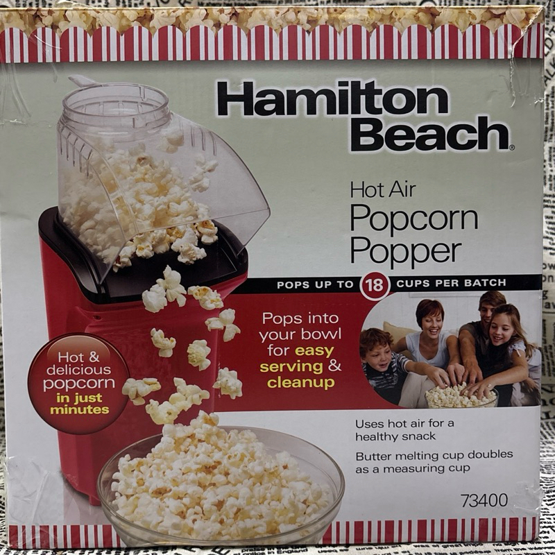 美國品牌Hamilton Beach漢美馳健康無油爆米花機73400/點心機/DIY爆米花機/爆米花製造機/電動爆米花機 | 蝦皮購物