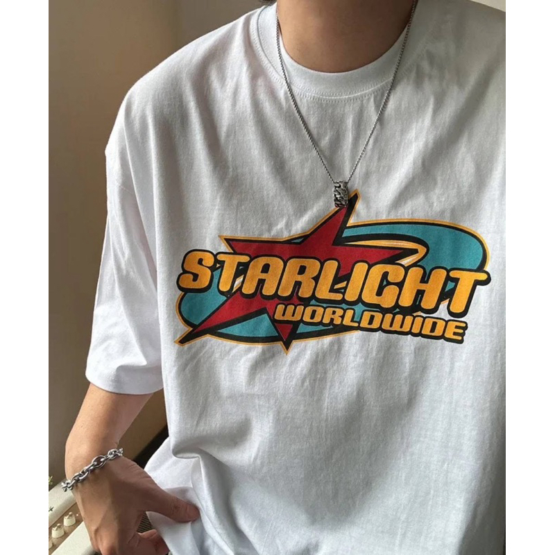 韓國 Malang Starlight 短T ins 正韓 夏天 短袖街頭 英文 上衣 韓國 OVERSIZE T恤 | 蝦皮購物