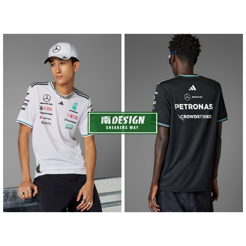 南🔥2025 3月 ADIDAS 短袖上衣 MERCEDES 賓士 F1車隊 聯名 男款 白JX5795 黑JY2607 | 蝦皮購物