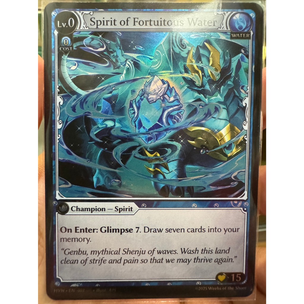 [元氣滿屋] GA HVN 閃卡 Foil Spirit of Fortuitous Water SR 水擺爛頭 | 蝦皮購物