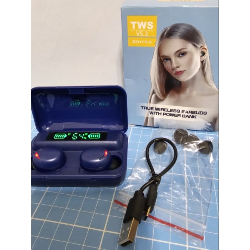 TWS BTH-F9-5藍芽耳機，二手 | 蝦皮購物