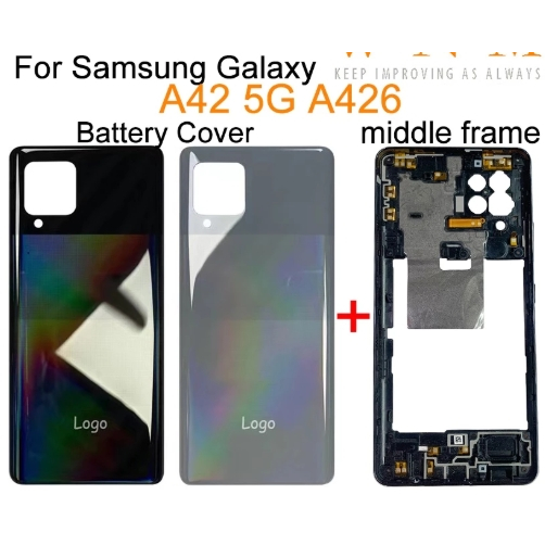 三星 A42 5G 中框後蓋 Samsung A42 5g 背蓋 三星 A426 按鍵中框 SM-A426 附膠背蓋 | 蝦皮購物
