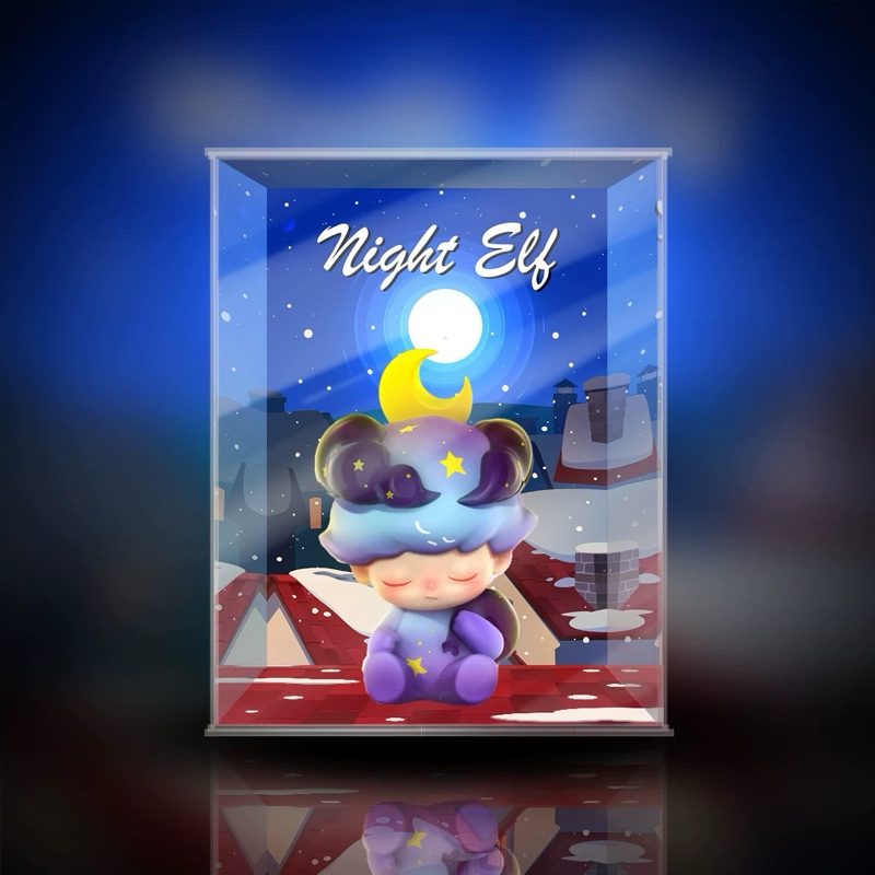 《Yao 挖寶趣》 泡泡瑪特 PVC GK 黏土人 黏土娃 盒玩 食玩 雕像 燈光 階梯 尺寸客製化 展示盒03 | 蝦皮購物