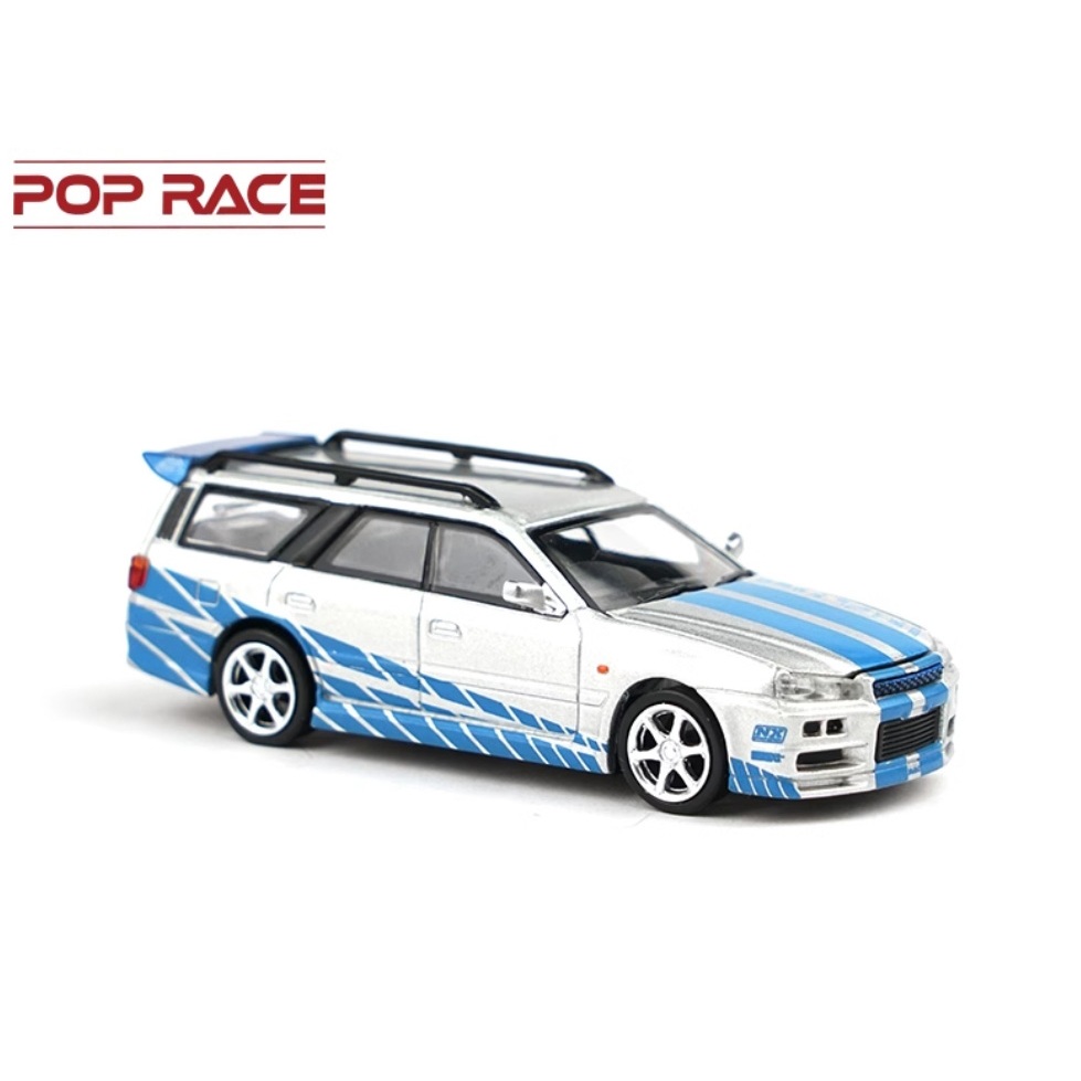 POPRACE 拓意 1:64 Stagea R34 模型車 Skyline wagon Nissan GT-R GTR | 蝦皮購物