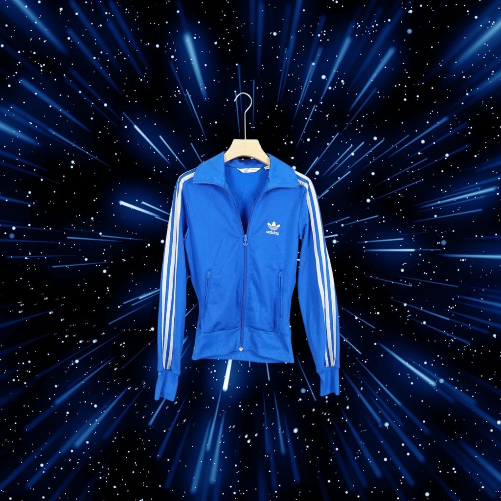 二手 愛泥噠 ADIDAS 菲律賓製 藍 刺繡 運動 三線 輕薄外套 【明太子】H319 | 蝦皮購物