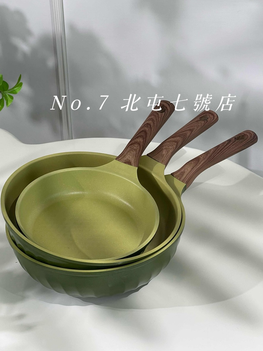 韓國 Olive Green IH爐 橄欖綠 木紋 酪梨鍋 炒鍋 平底鍋 four seasons 橄欖木鍋具 | 蝦皮購物