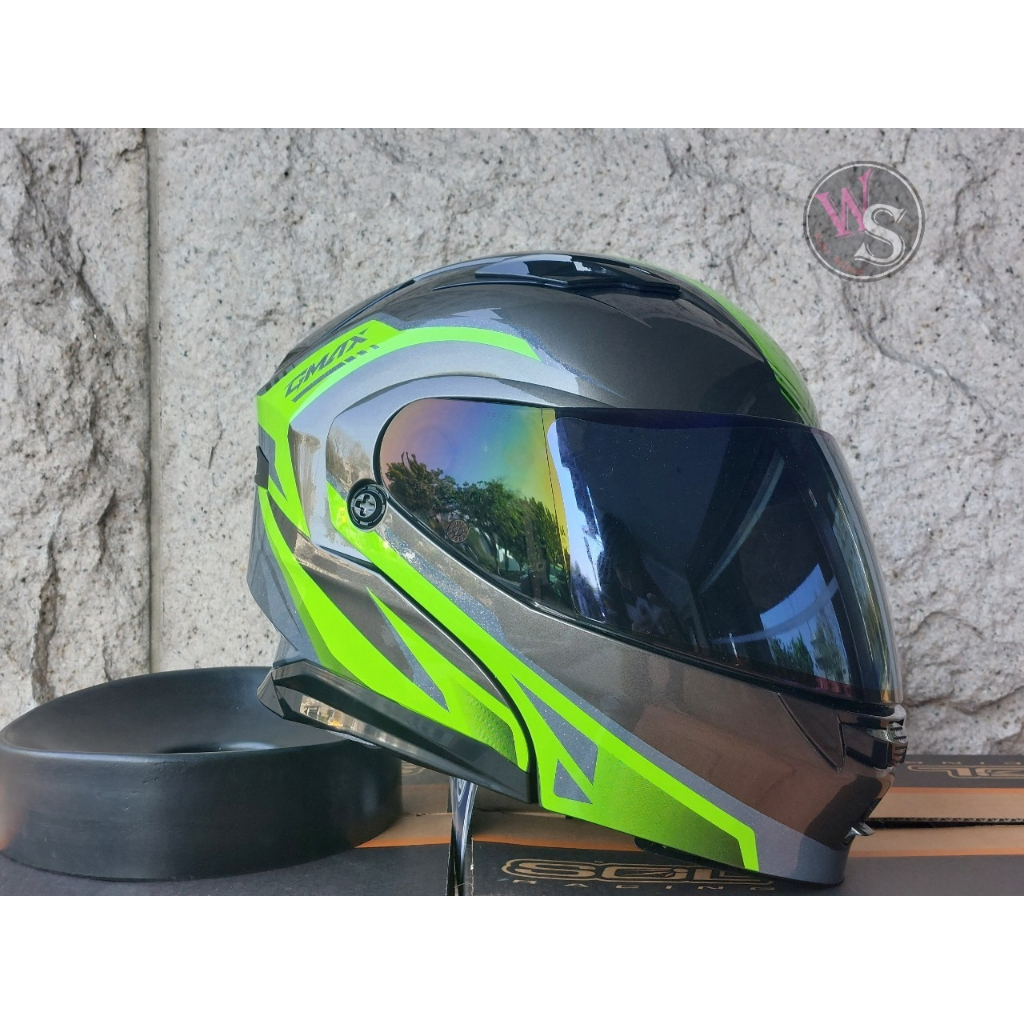 ☆加贈遮陽外鏡片☆ 台南WS騎士用品 GMAX MD01 飛梭 鐵灰綠 內墨鏡 可掀式安全帽 SOL安全帽 VOLTA | 蝦皮購物
