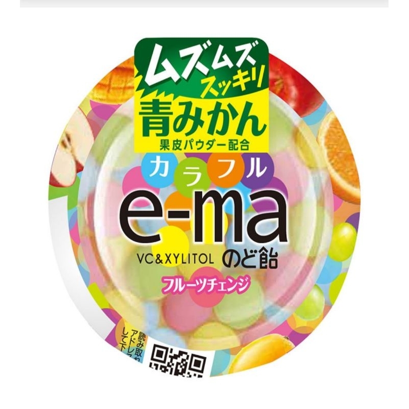 【UHA味覺糖】E-MA潤喉糖 多彩綜合水果口味 33g 精美盒裝 日本原裝 免出國 時尚 | 蝦皮購物