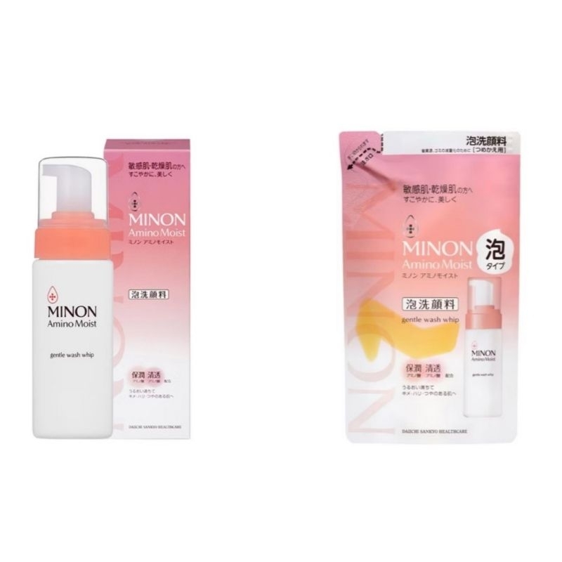 MINON 鎖水潔顏慕斯泡泡潔面乳 150mL + 補充裝 130mL （共280ml) | 蝦皮購物