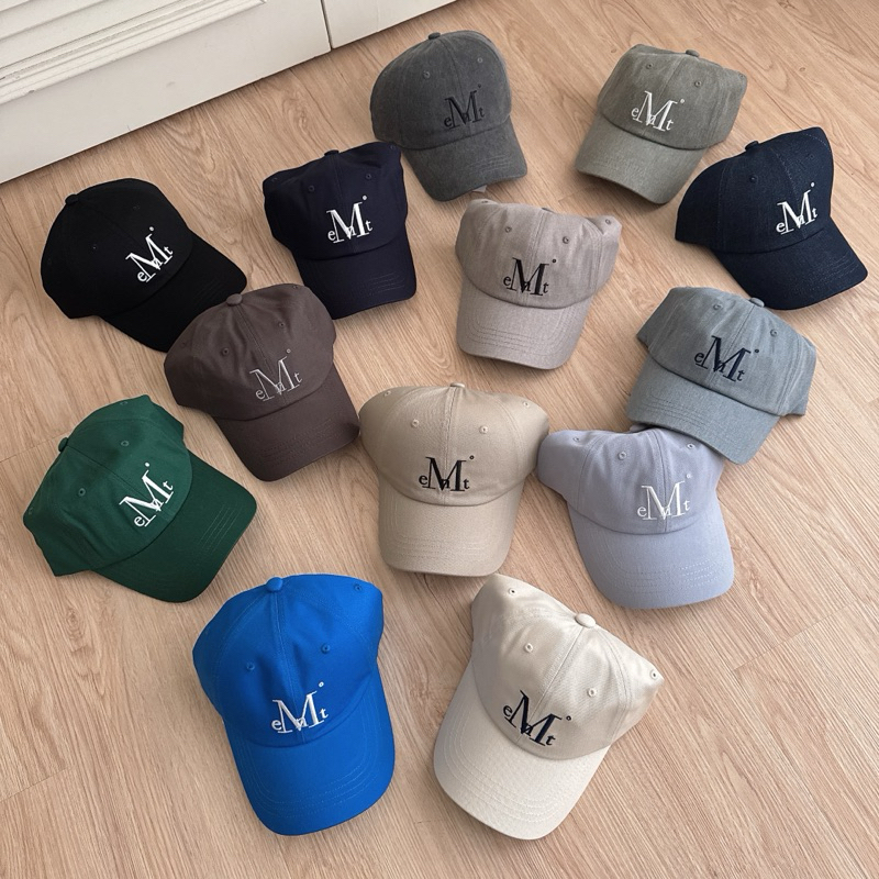 【FJstore】IU同款 韓國MUCENT 經典款logo 素色款 老帽 棒球帽 帽子 | 蝦皮購物