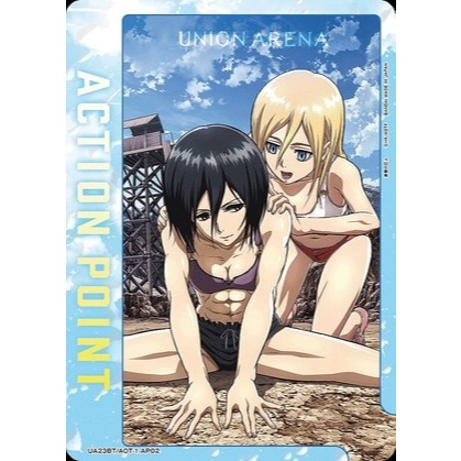 UA UA23BT/AOT-1-AP02 AP卡 米卡莎 阿卡曼 希斯特莉亞 搜：進擊的巨人 Union Arena | 蝦皮購物