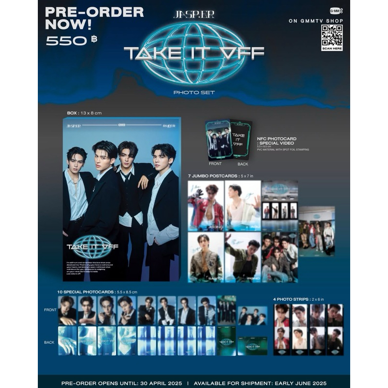 「預購」GMMTV JASP.ER TAKE IT OFF照片套組 | 蝦皮購物