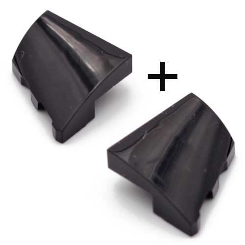 COOLPON｜這是樂高®LEGO®的正版零件 黑色 Wedge 2x2x2/3 左+右 5093 + 5095 | 蝦皮購物