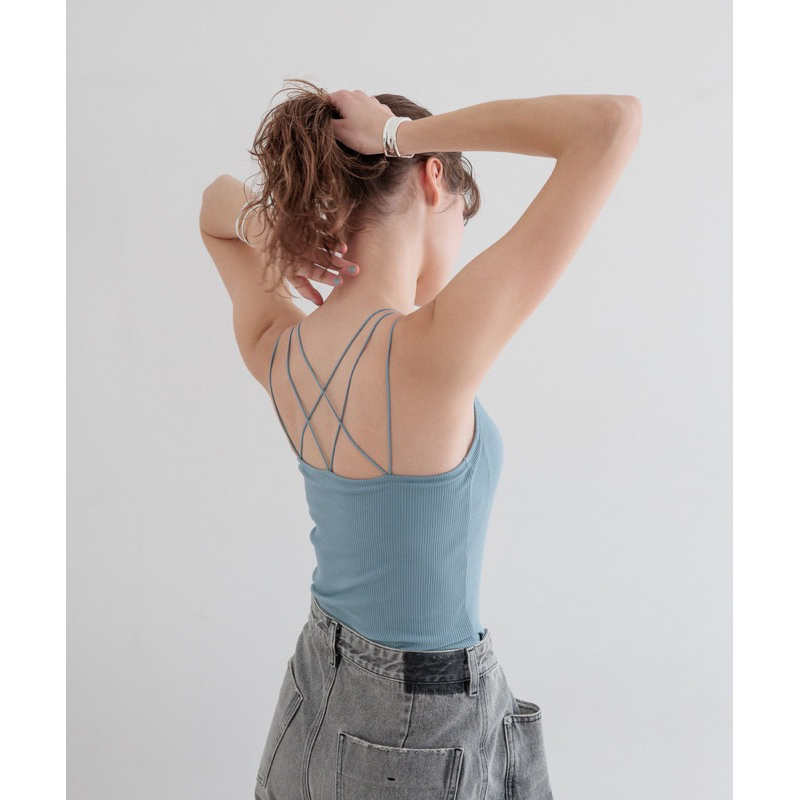 預購 ᵕ̈ bijorie NEW BASIC 25SS 背交叉羅紋 BRATOP 🛬 日本代購 | 蝦皮購物