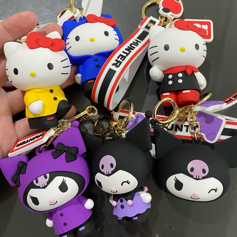 Kitty 酷洛米 Hunter x Sanrio 大立體公仔鑰匙圈 三麗鷗 全新 拆封確認 盲盒 現貨 7-11 正版 | 蝦皮購物