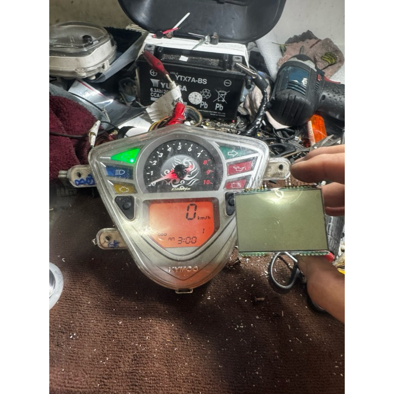 桃園中古機車液晶錶,整理品，G6E,G5 125，超五，X-sence 125（D403型號）液晶儀表路碼錶, | 蝦皮購物