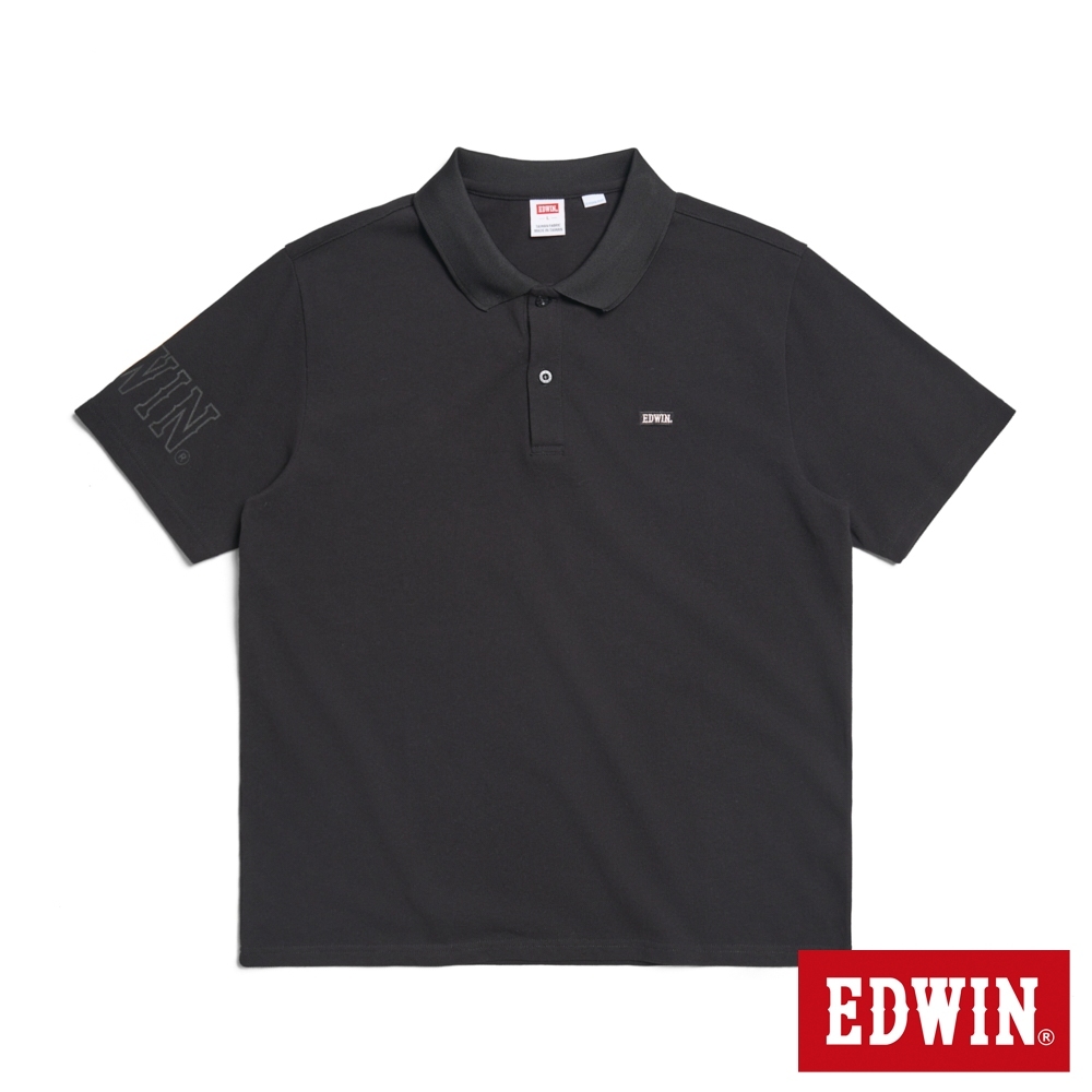 EDWIN 男款 COOL FLEX 吸濕排汗PK布短袖POLO衫(黑色) | 蝦皮購物