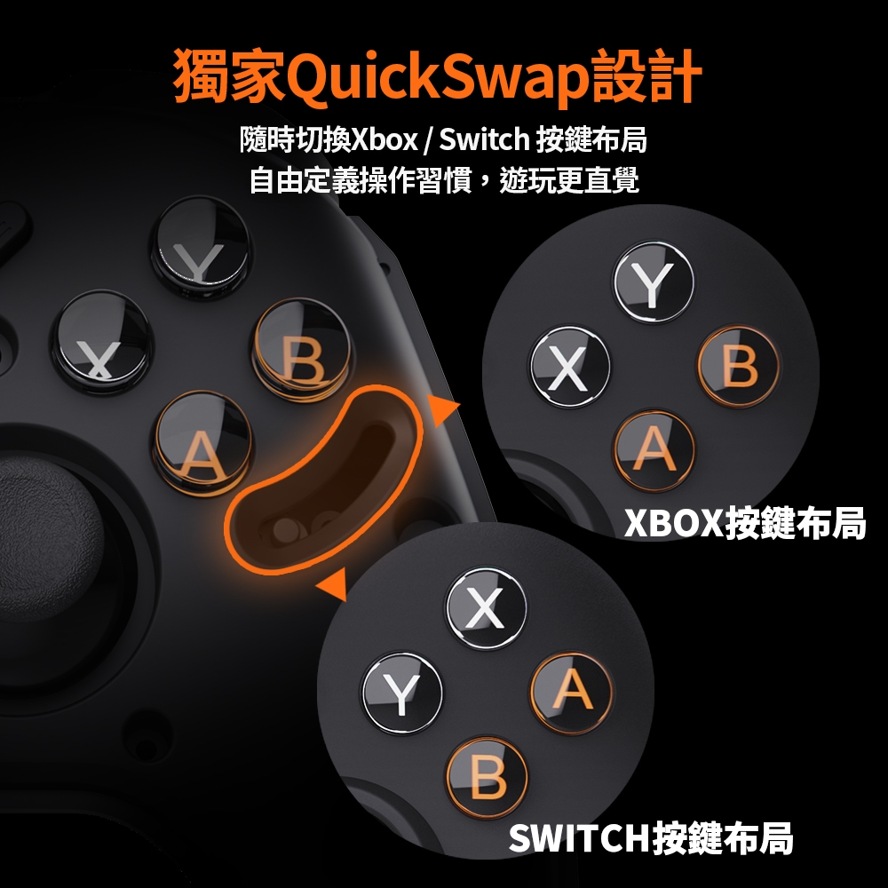 【Bteam】Specter 無線 PC Switch 1 2 遊戲手把 連發 震動 可調ABXY 巨集 沛影 | 蝦皮購物