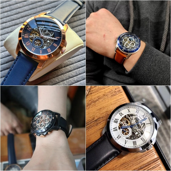 FOSSIL 復古型男 日月星辰/背蓋鏤空 機械錶 44MM 【Watch On-line Store 】 | 蝦皮購物