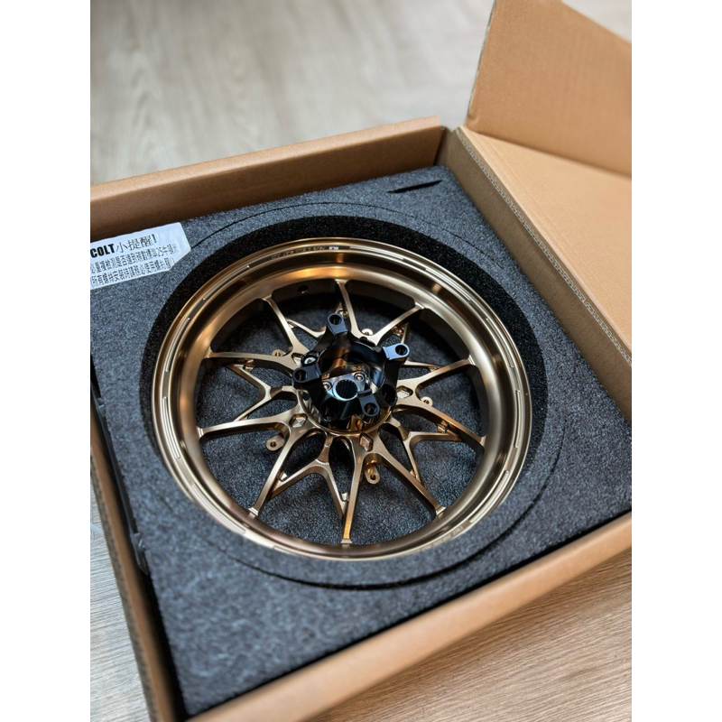 現貨秒出🔥【YAMAHA YSP正仁機車行】COLT克特CNC鍛造輪框X712 古銅色 JETSL JET JETS | 蝦皮購物