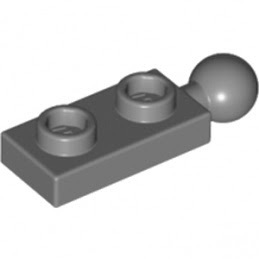 【小荳樂高】LEGO 深灰色 1x2 窄側帶球型關節 Towball Socket 6123814 22890 | 蝦皮購物