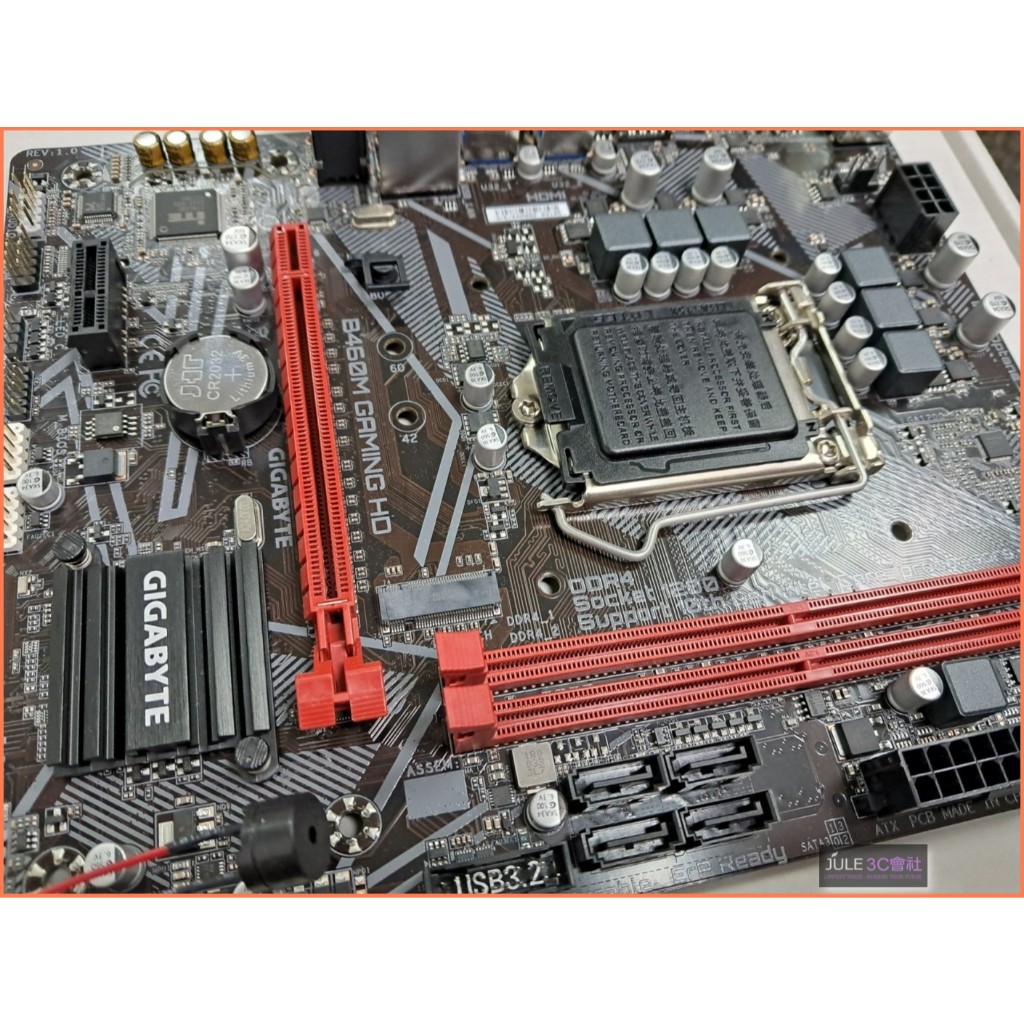 JULE 3C會社-技嘉 B460M GAMING HD B460/十代/D4/電競/良品/MATX/1200 主機板 | 蝦皮購物