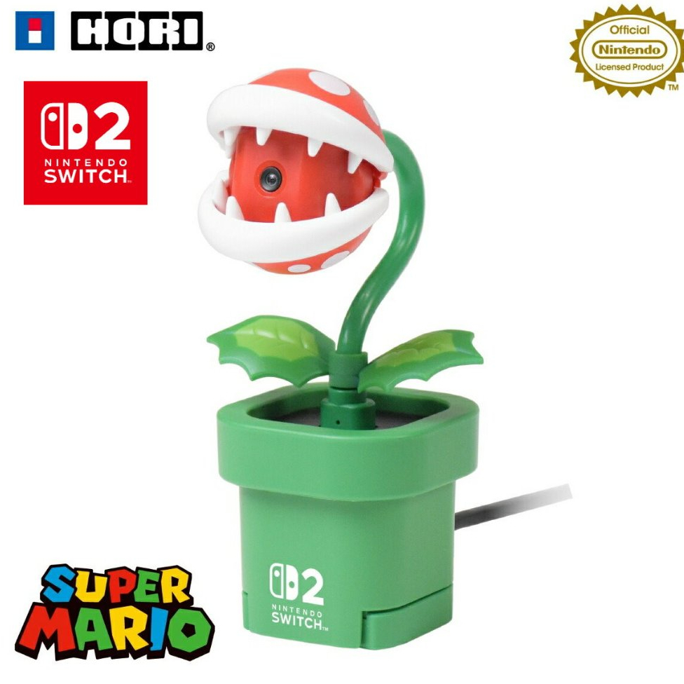 任天堂 Switch2 NS2 HORI 食人花造型攝影機 (預購7-9月) | 蝦皮購物