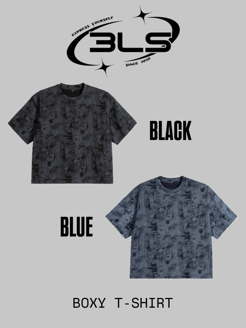 3LINE.S 自訂款 磨破仿舊T恤 260克 破壞設計 仿舊刷色 BOXY 高質量 短寬版型 | 蝦皮購物