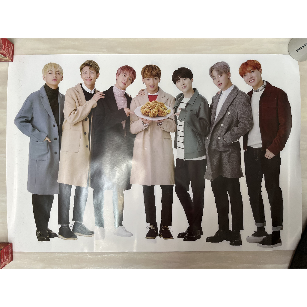 BTS BBQ chicken 代言海報 | 蝦皮購物