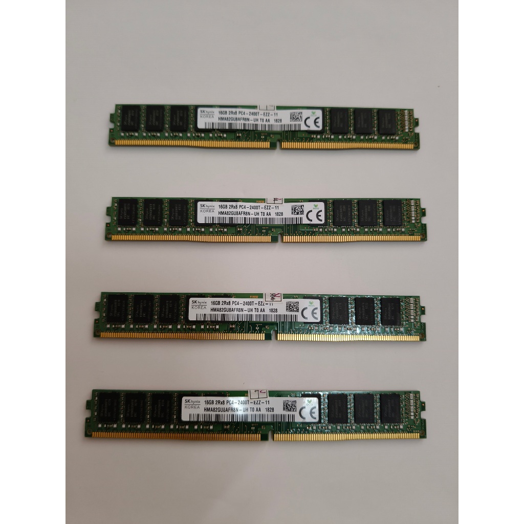 SK Hynix 海力士 DDR4 2400 16G X4 64G 稀有 純 ECC UDIMM 非 REG 記憶體 | 蝦皮購物