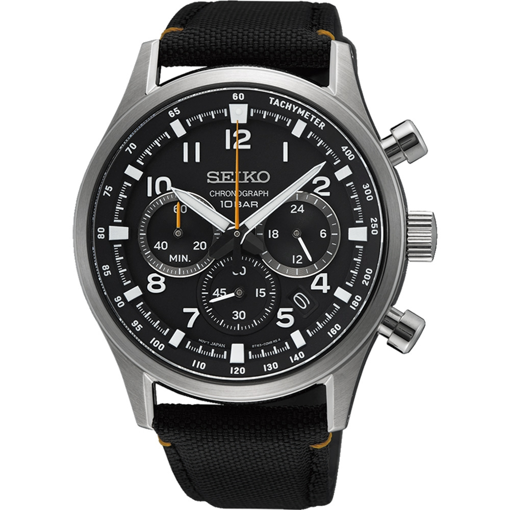 SEIKO 精工錶 CS系列 計時手錶 男錶 黑色-SSB449P1.8T63-02M0C/43mm | 蝦皮購物