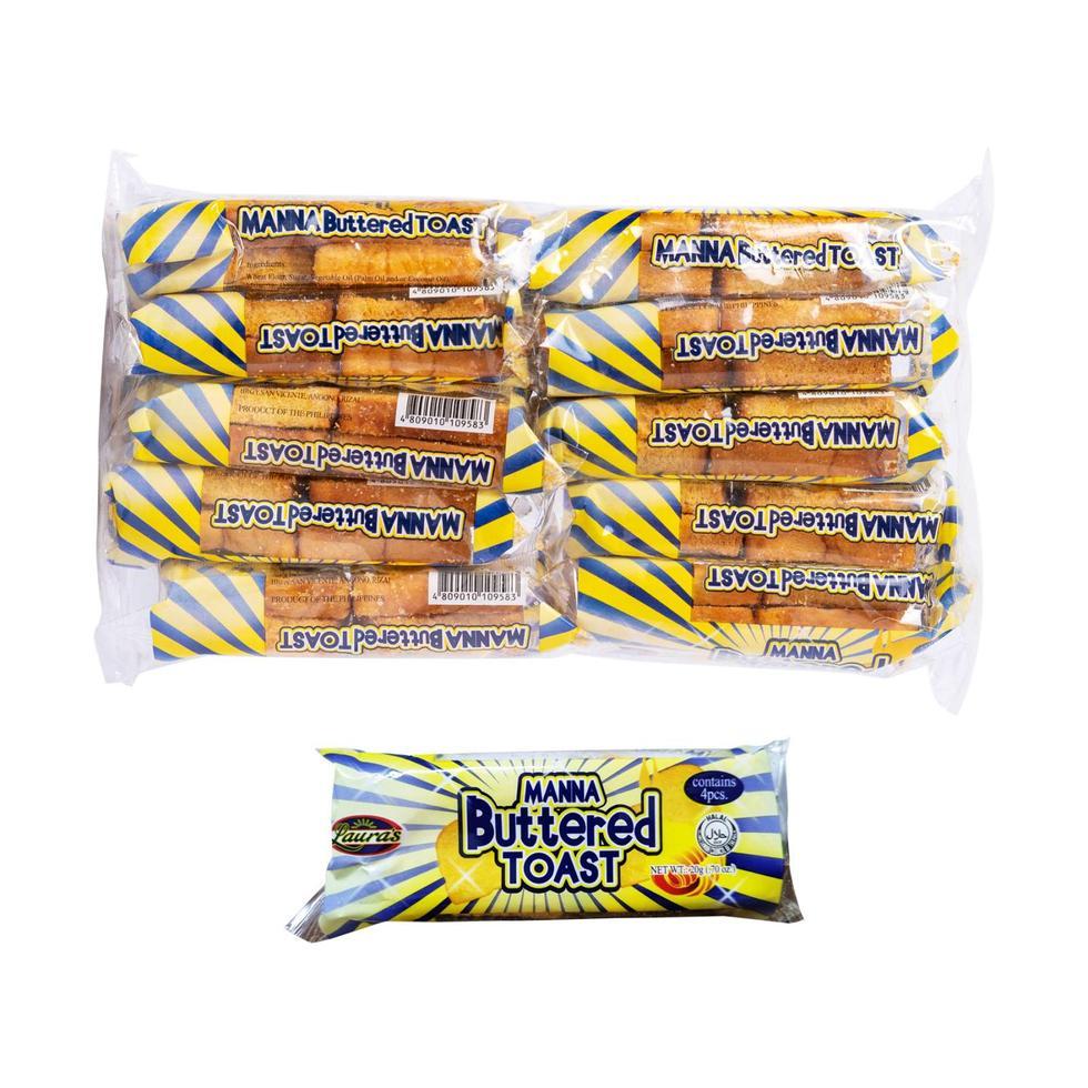LAURA'S Manna Buttered Toast_20g by 10s | 蝦皮購物