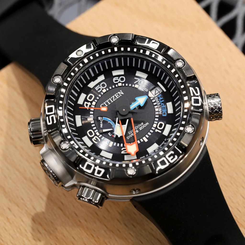 稀有款 CITIZEN BN2029-01E 星辰錶 48mm 光動能 運動錶 200米 專業潛水錶 菸灰缸 男錶 | 蝦皮購物