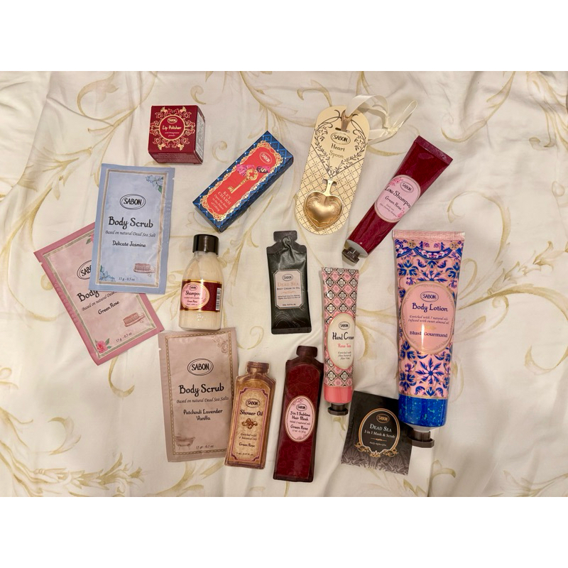Sabon 2025日本 台灣 試用包 沐浴乳 身體乳 磨砂膏 愛心湯匙 | 蝦皮購物