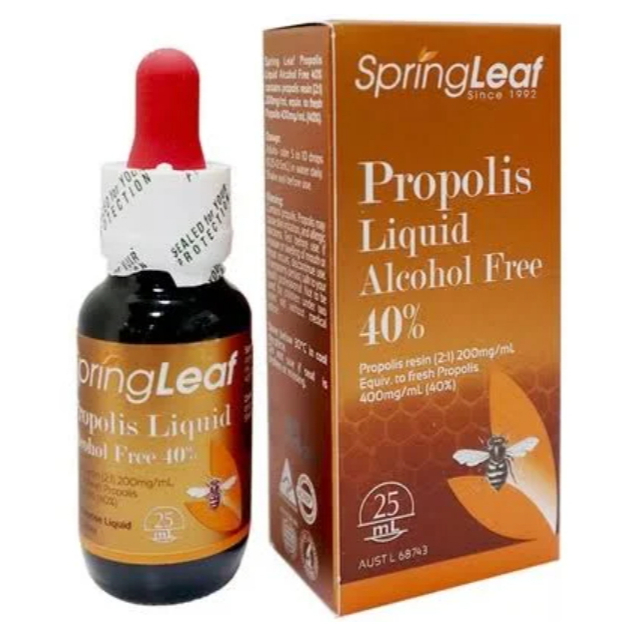 【安琪館】Spring Leaf 蜂膠 40%高濃度 無酒精 25ml 澳洲生產 滴劑 | 蝦皮購物