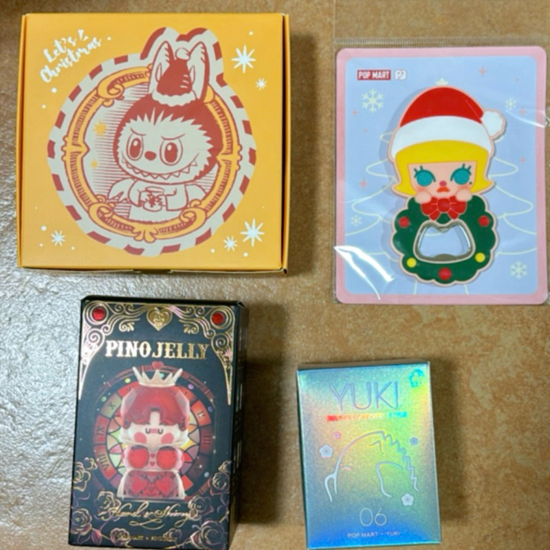 泡泡瑪特 POP MART YUKI和風盲盒 PINO JELLY Hard& Shiny盲盒 聖誕節杯墊 聖誕節開瓶器 | 蝦皮購物