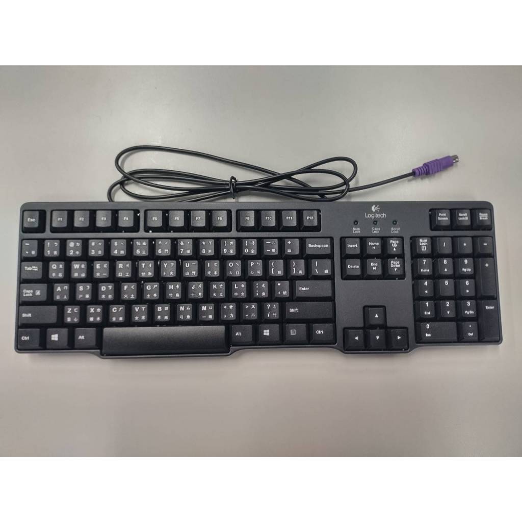羅技 K100 鍵盤 有線鍵盤 PS2 PS/2 Logitech 經典鍵盤 PS2鍵盤 | 蝦皮購物