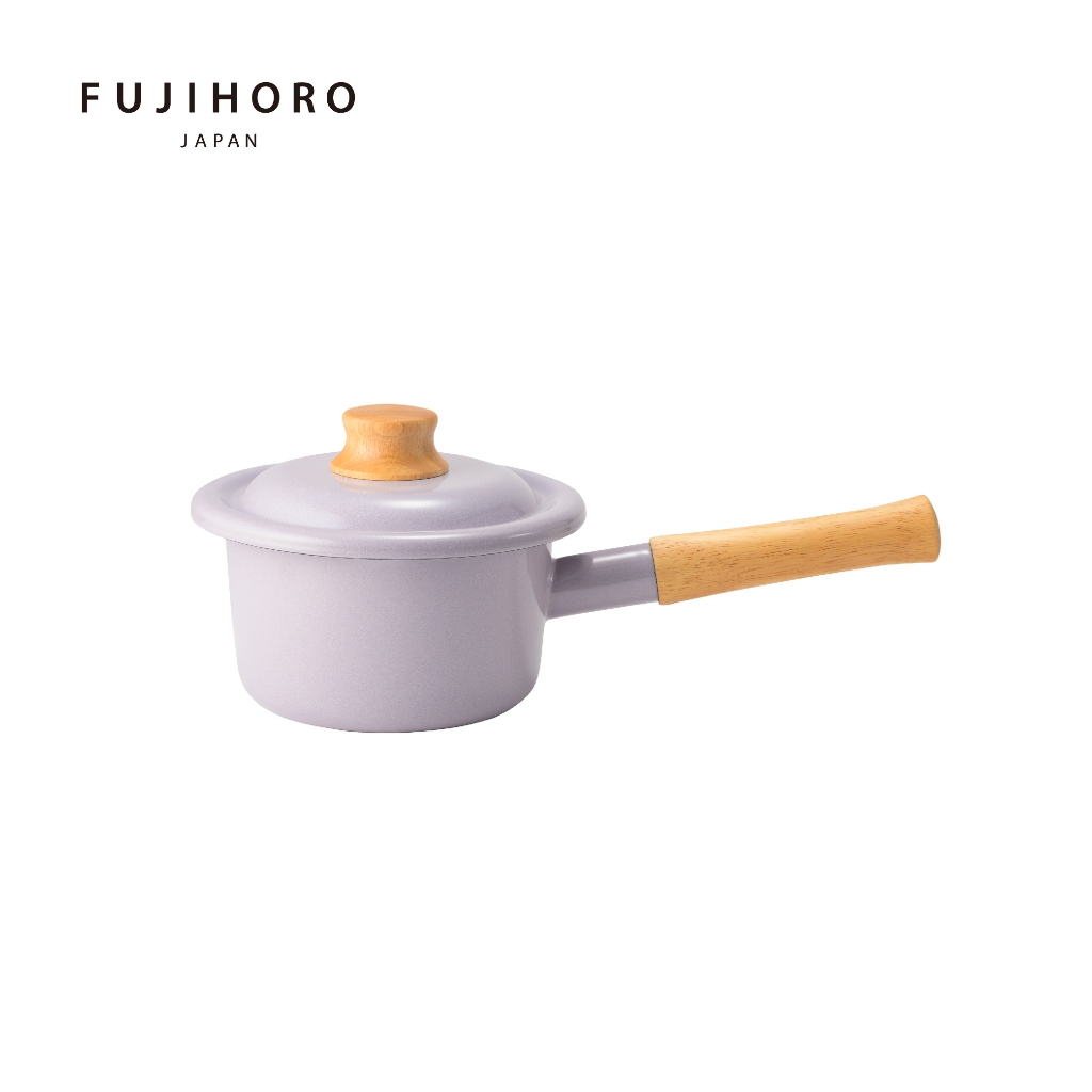 【FUJIHORO 富士琺瑯】官方直營 COTTON PLUS 簡約+系列 單柄附蓋牛奶鍋 14cm/1.2L | 蝦皮購物