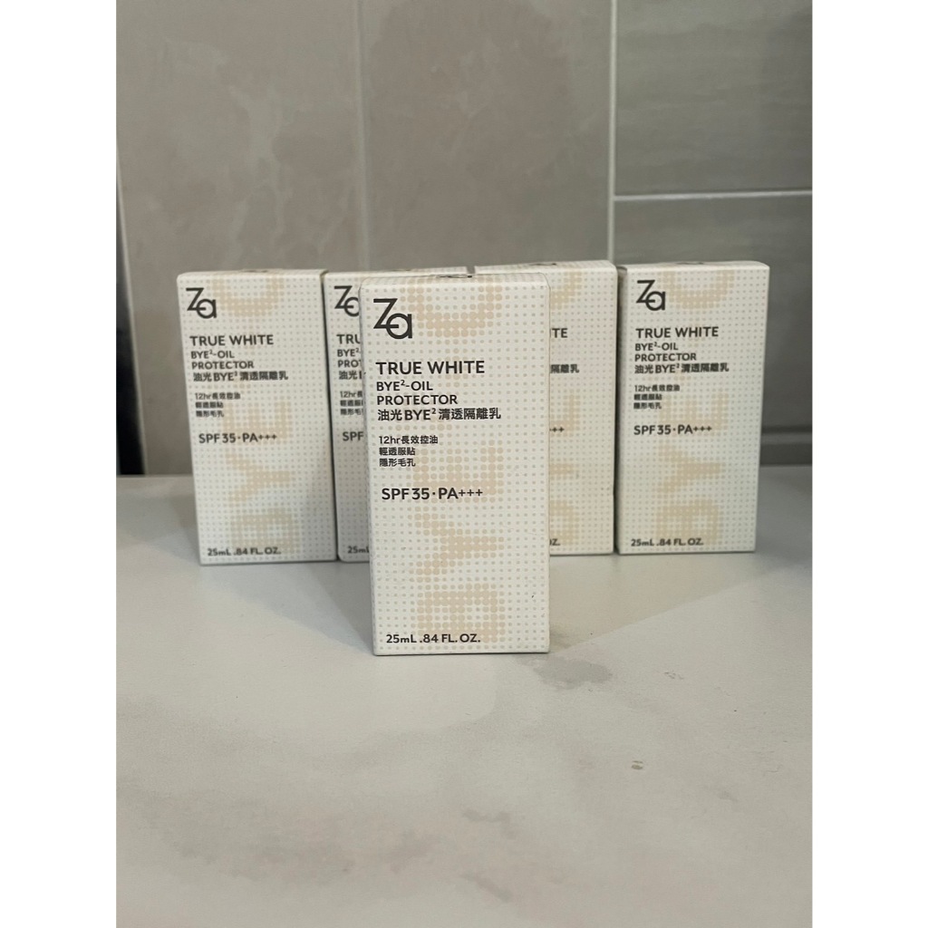 Za 油光Bye2清透隔離乳25ml SPF35 PA+++ za 油光ByeBye 防曬 修飾毛孔 玻尿酸 | 蝦皮購物