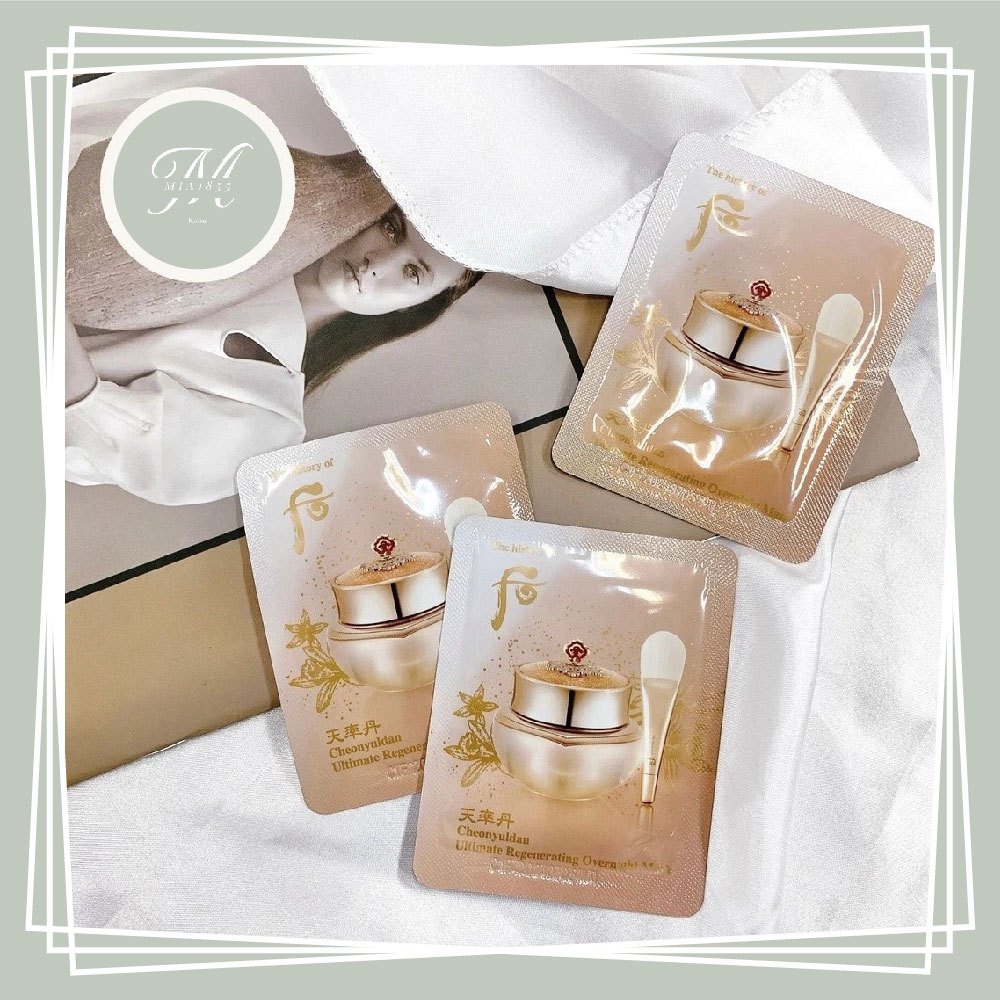 【Mia1855】韓國 WHOO 后 天率丹 完美奇蹟皇后 睡眠面膜 晚安面膜小樣 4ml | 蝦皮購物