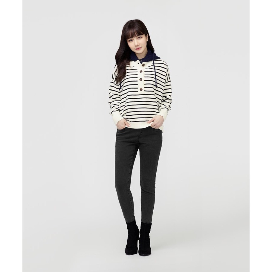 全新僅試穿 lativ 輕量收腹緊身牛仔褲 女黑灰 s | 蝦皮購物