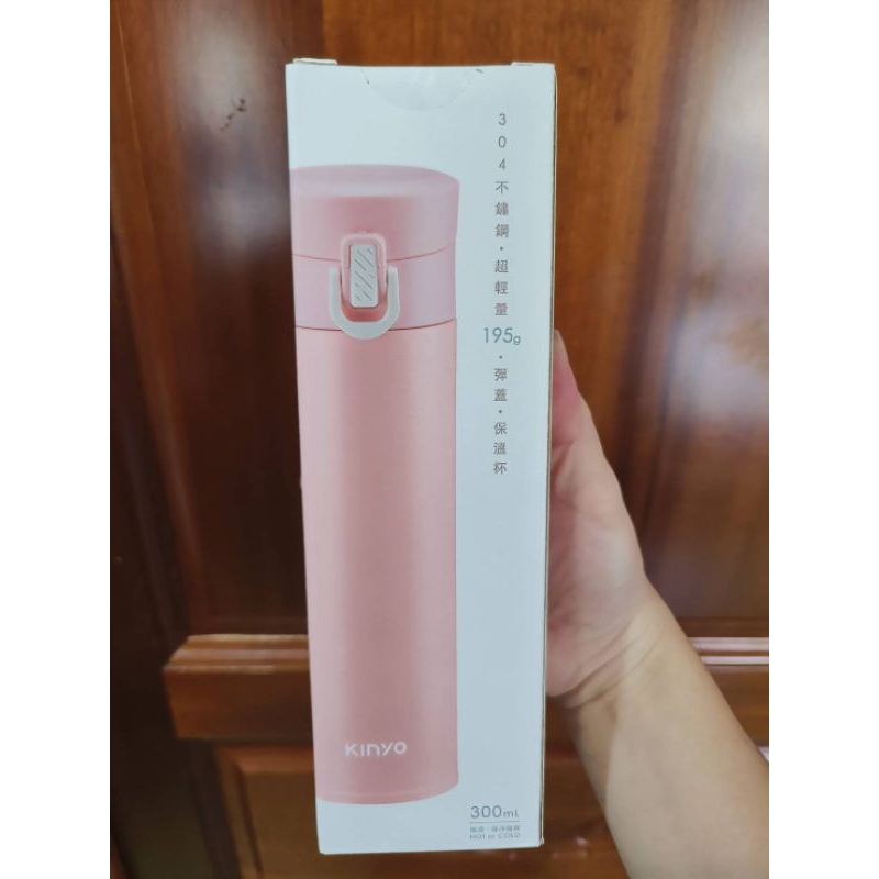 KINYO 304 不鏽鋼 超輕量 保溫杯 300ml KIM-30 高質感 櫻花粉 保溫瓶 交換禮物 賣199 | 蝦皮購物