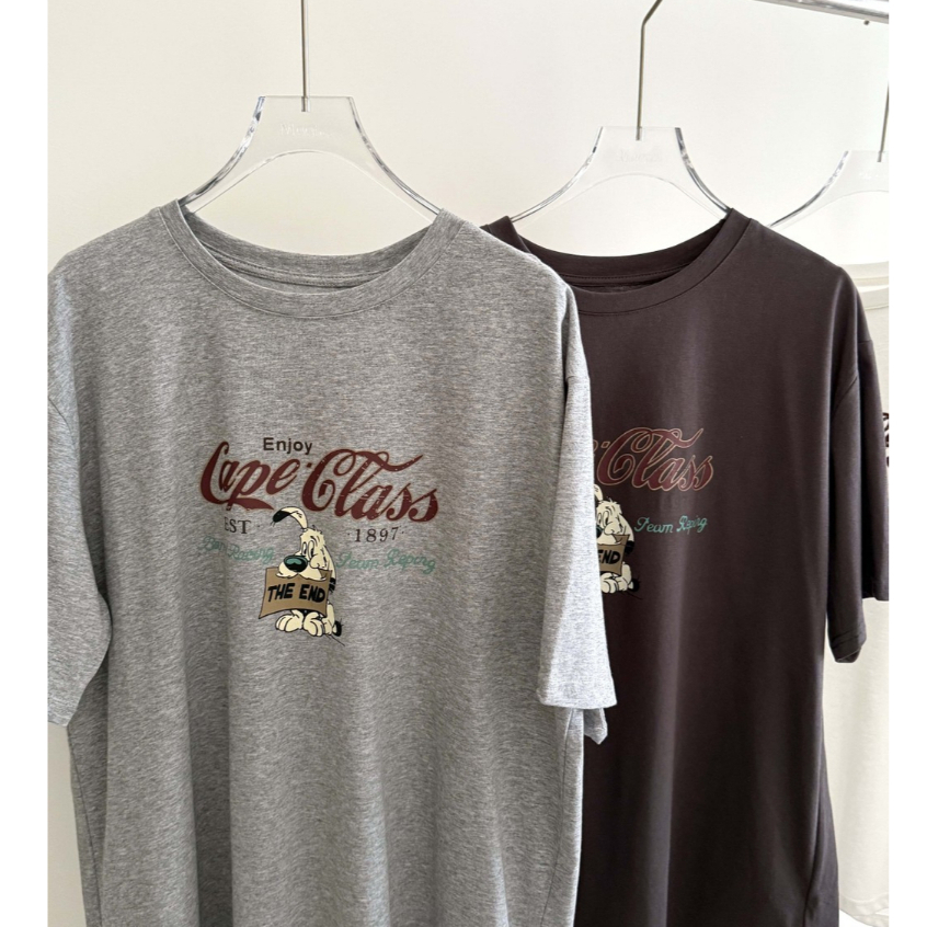 Meeta.select現貨 美式狗勾男友風冰棉寬鬆大Tee-3色(36073) | 蝦皮購物