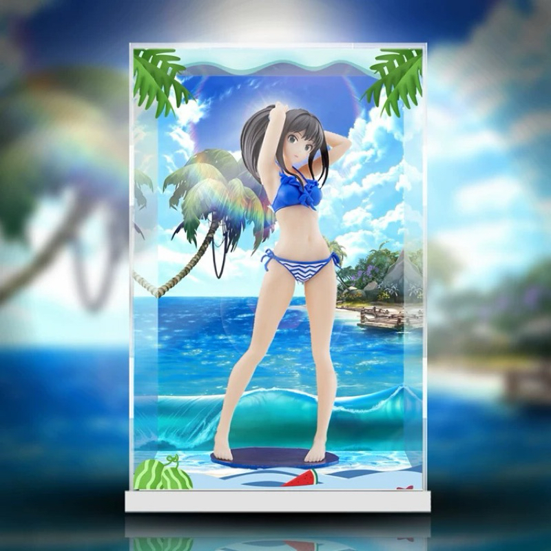 《Yao 挖寶趣》 泡泡瑪特 PVC GK 黏土人 黏土娃 盒玩 食玩 雕像 燈光 階梯 尺寸客製化 展示盒78 | 蝦皮購物